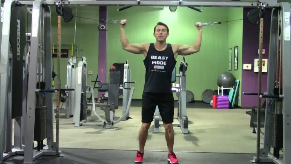 High Cable Curls – HASfit Biceps Exercise Demonstration – Cable Curl ...