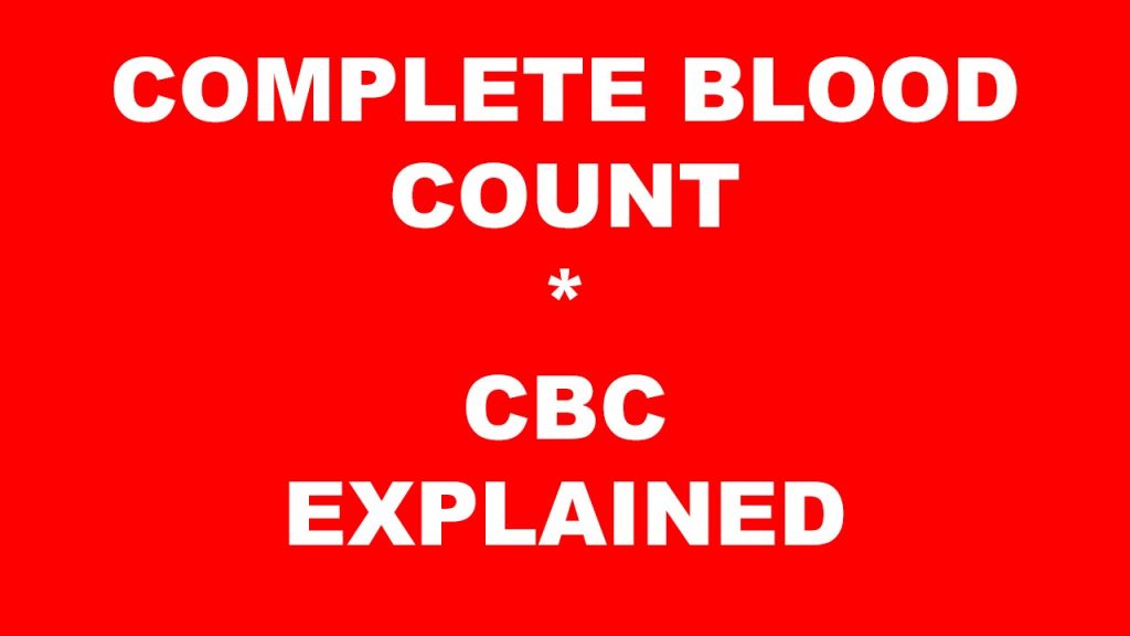 Complete Blood Count CBC Explained – Video
